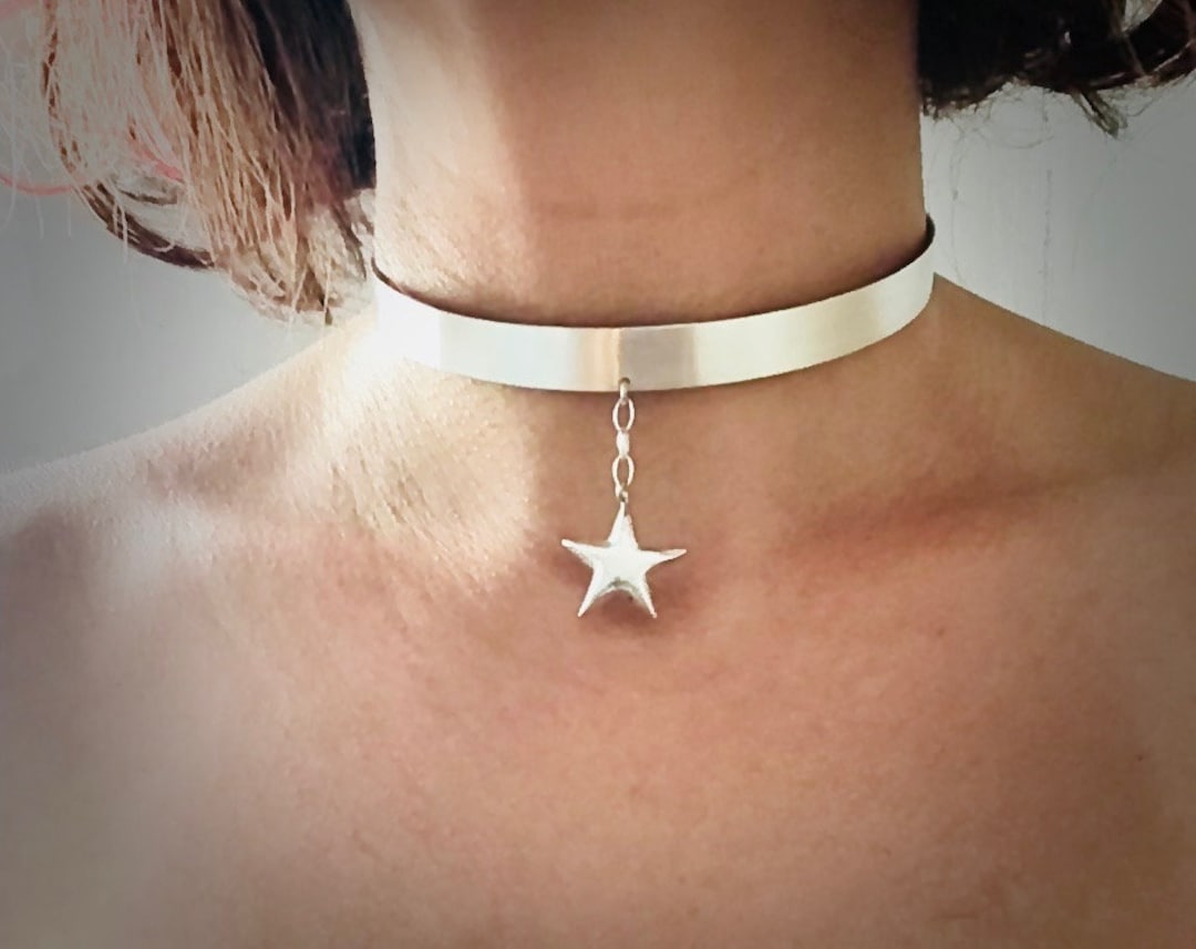 Handmade Sterling Silver Star Collar: Celestial Jewelry - Etsy