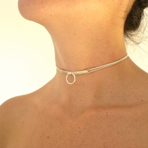Sterling Silver Slave Collar O Ring Necklace - Etsy