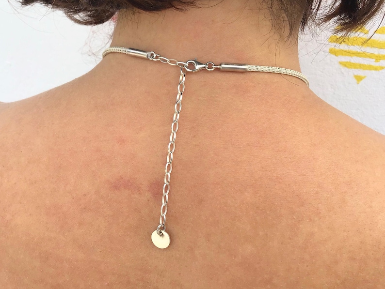 Sterling Silver Woven Chain With O Ring - Etsy