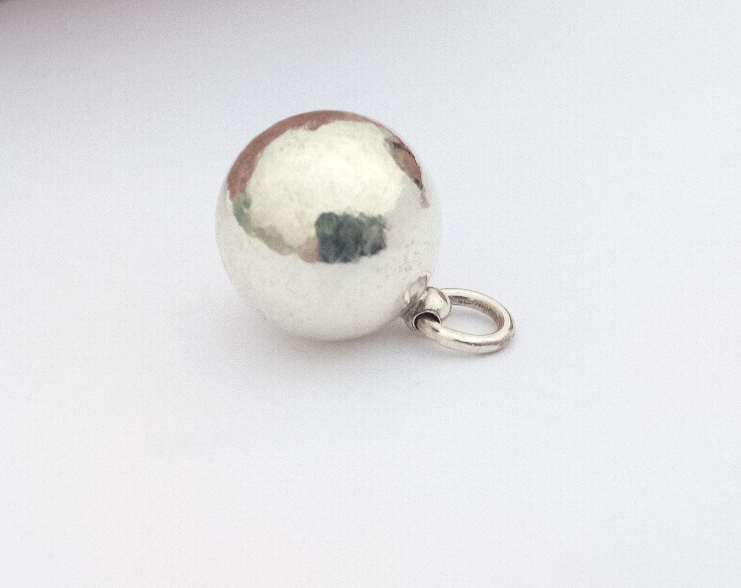 Silver Ball Pendant - Etsy