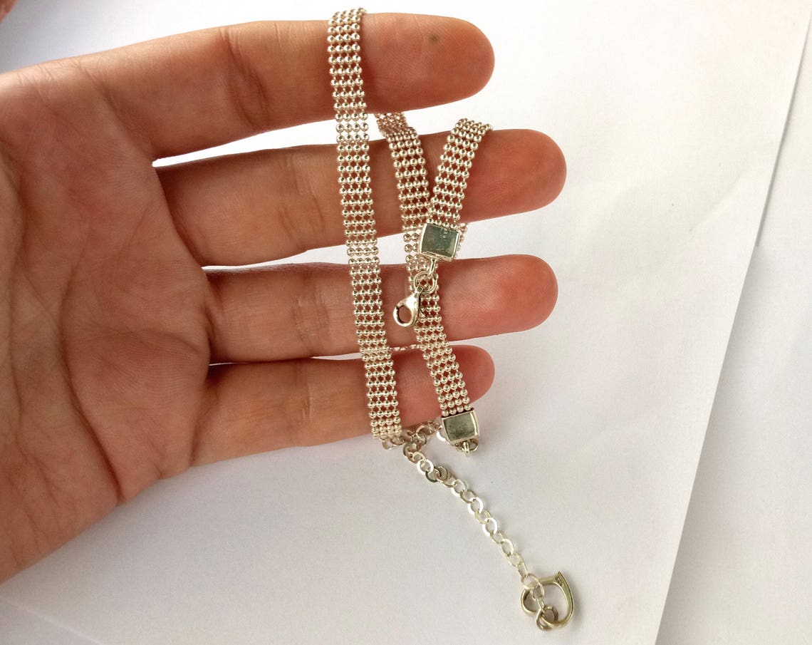 Sterling Silver Collar Chain - Etsy