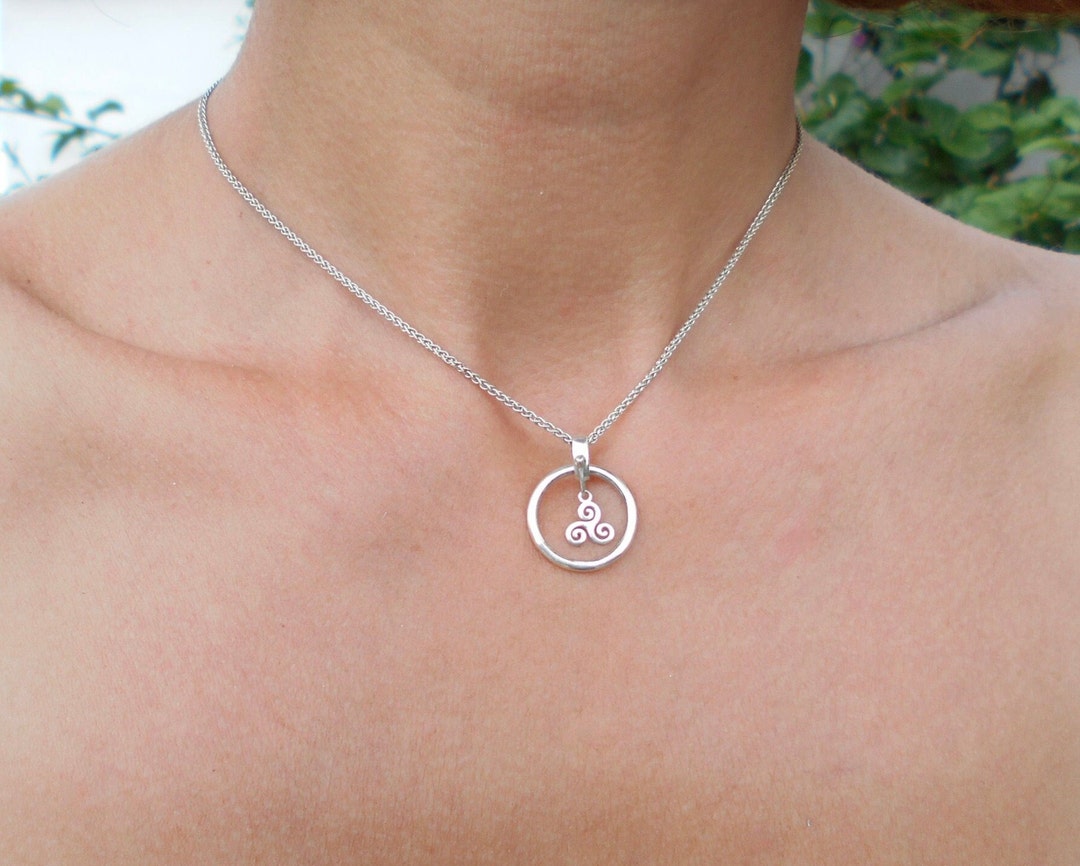 BDSM Triskelion Symbol Pendant / O Ring Necklace / Sterling Silver - Etsy