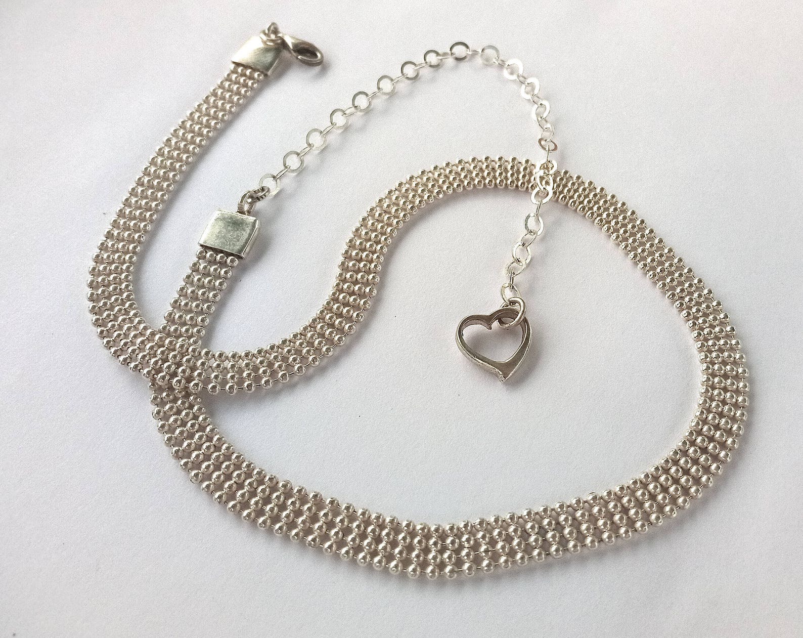 Sterling Silver Collar Chain - Etsy