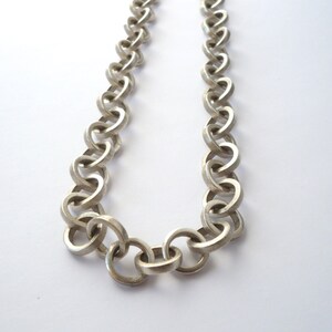 Handmade Silver Heavy Chain Necklace Choker - Etsy