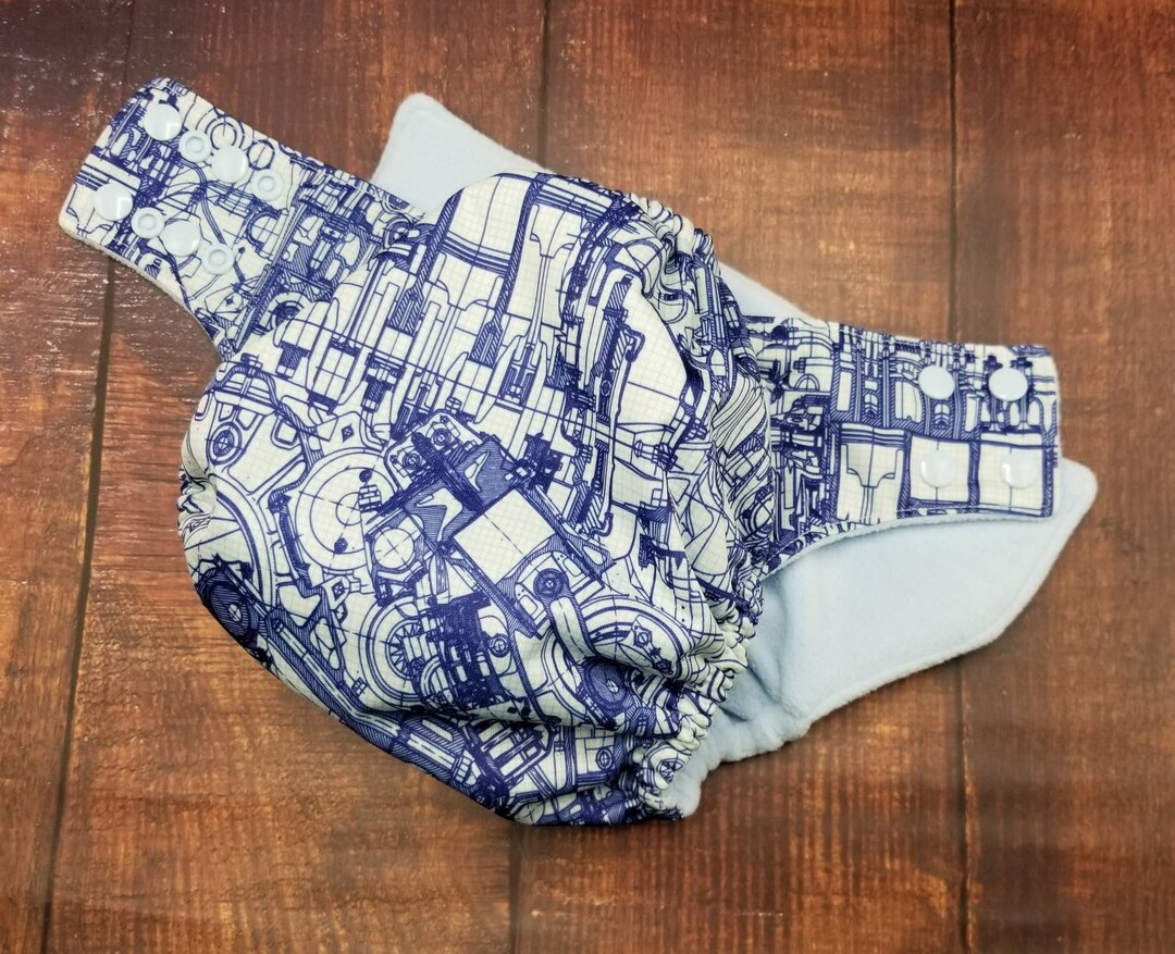 Blueprints PUL Pocket Cloth Diaper - Etsy