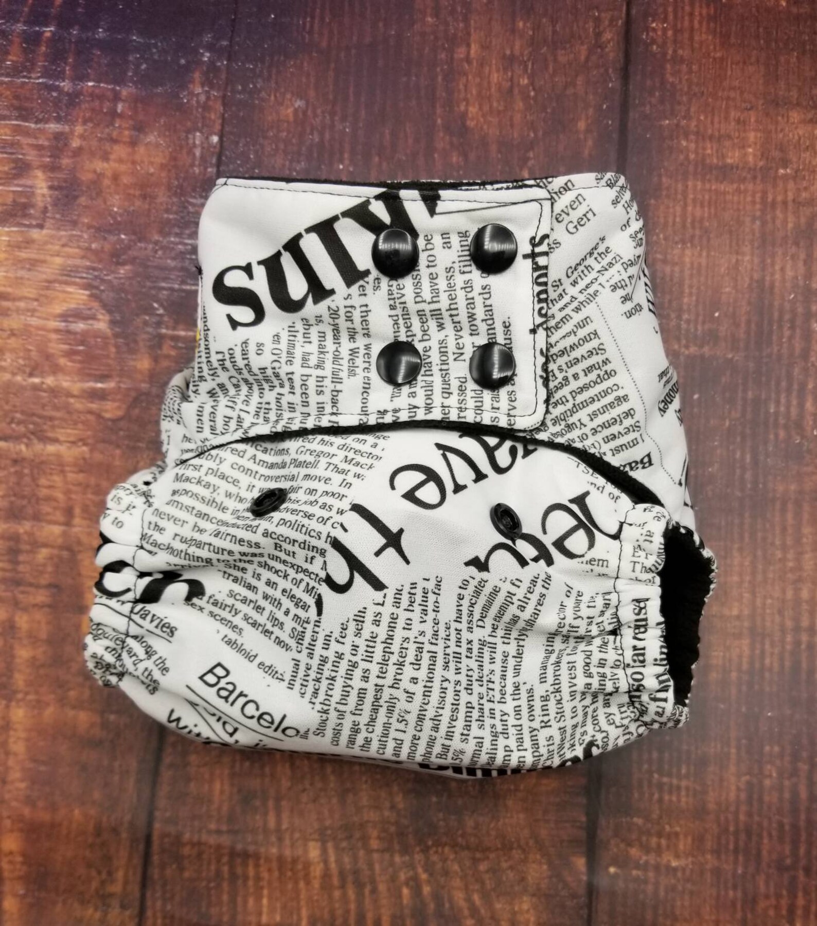 Newspaper PUL Pocket Cloth Diaper - Etsy