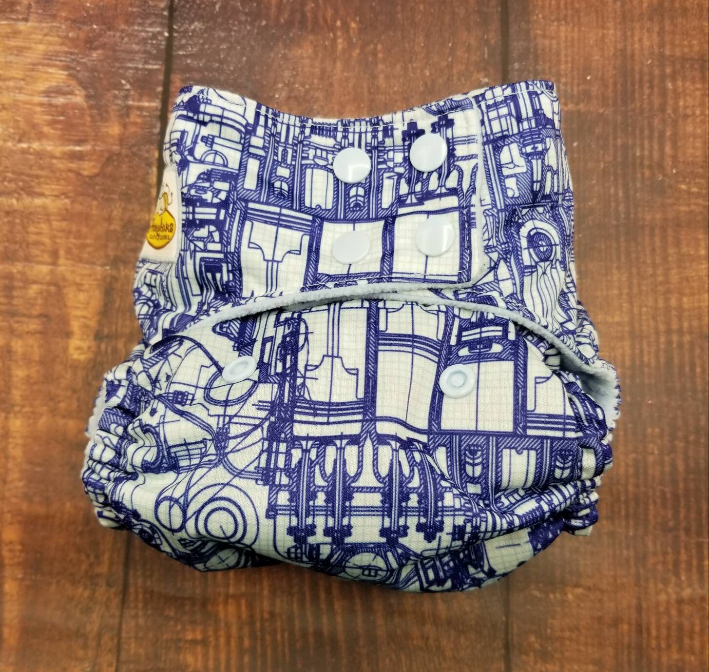 Blueprints PUL Pocket Cloth Diaper - Etsy