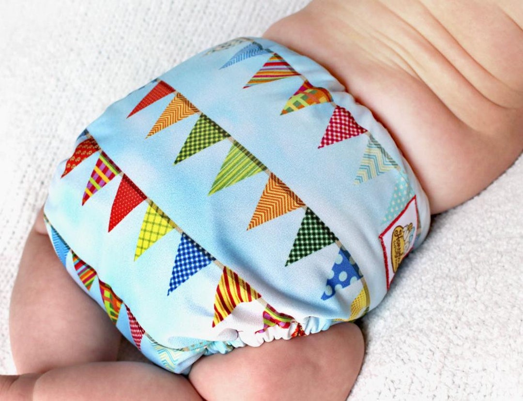 Bunting Birthday PUL Pocket Cloth Diaper - Etsy