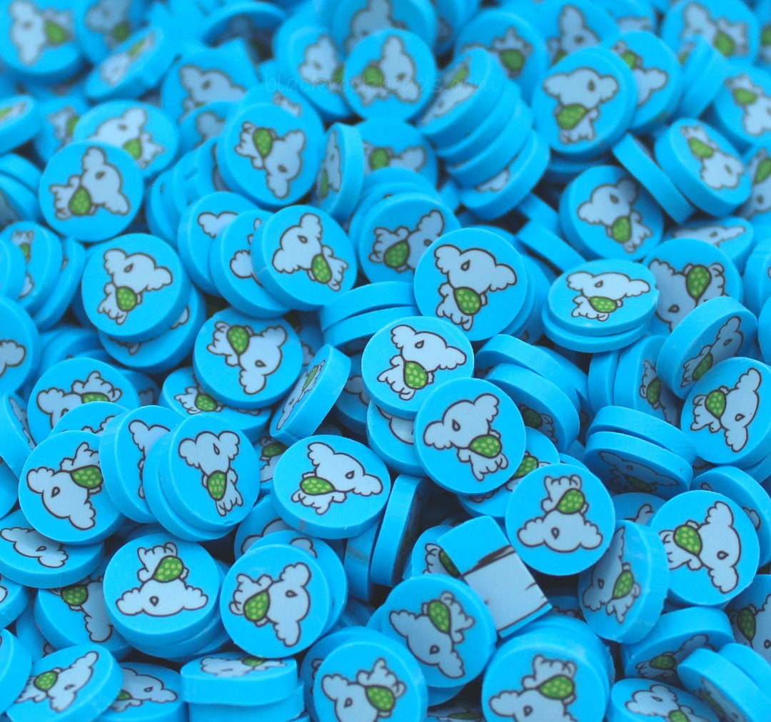 10mm Blue Elephant Polymer Clay Slices NOT EDIBLE Polymer Clay ...