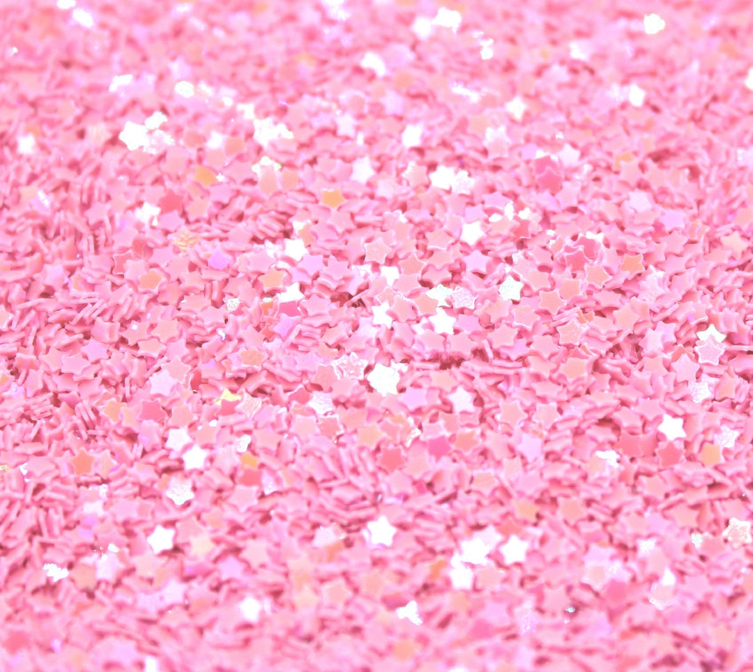 Pink Star Glitter - Shimmering Iridescent AB Chunky Color Shift Glitter ...