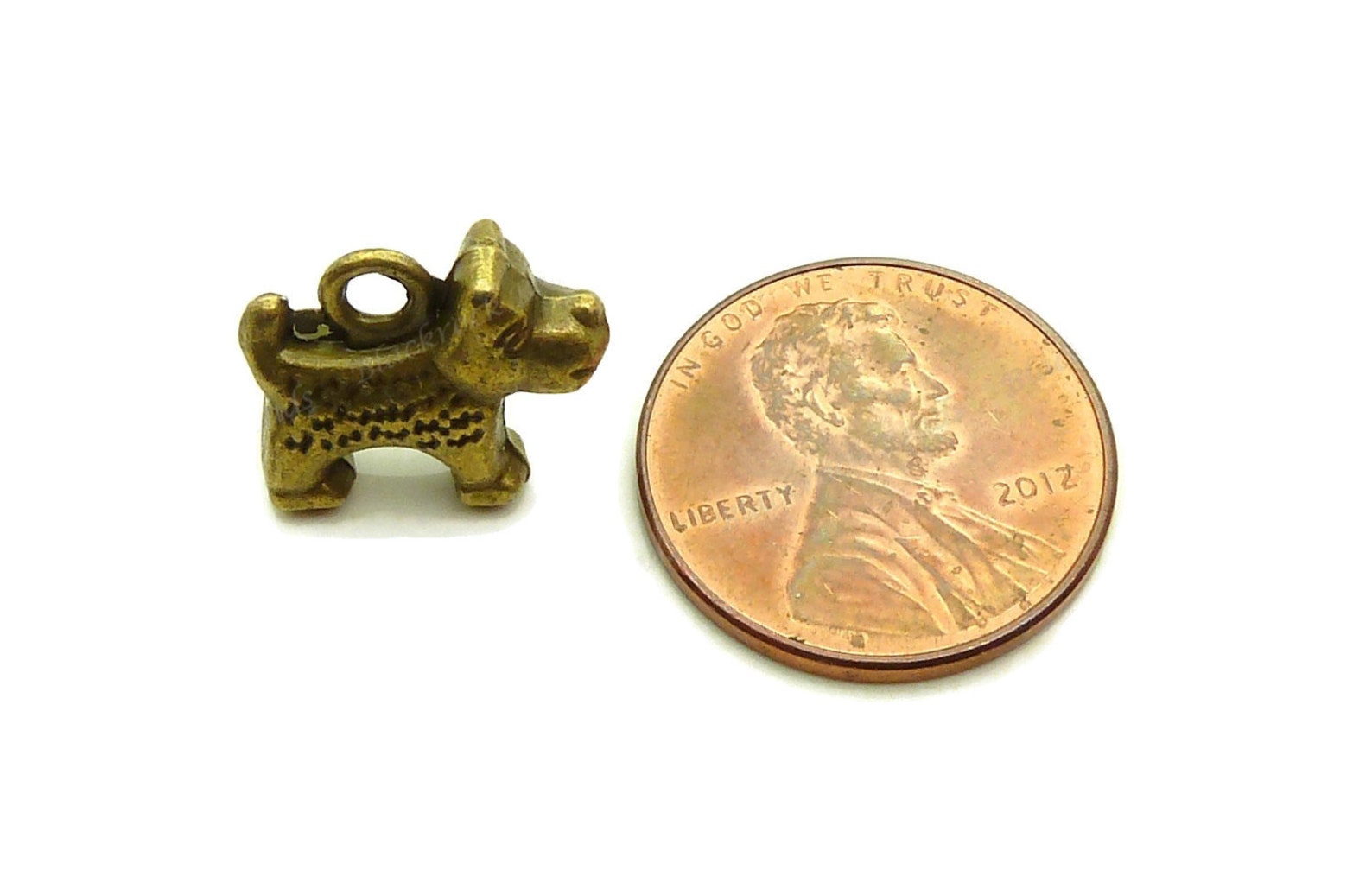 10 Dog Charms 3D and Double Sided Antique Bronze Tone - Etsy