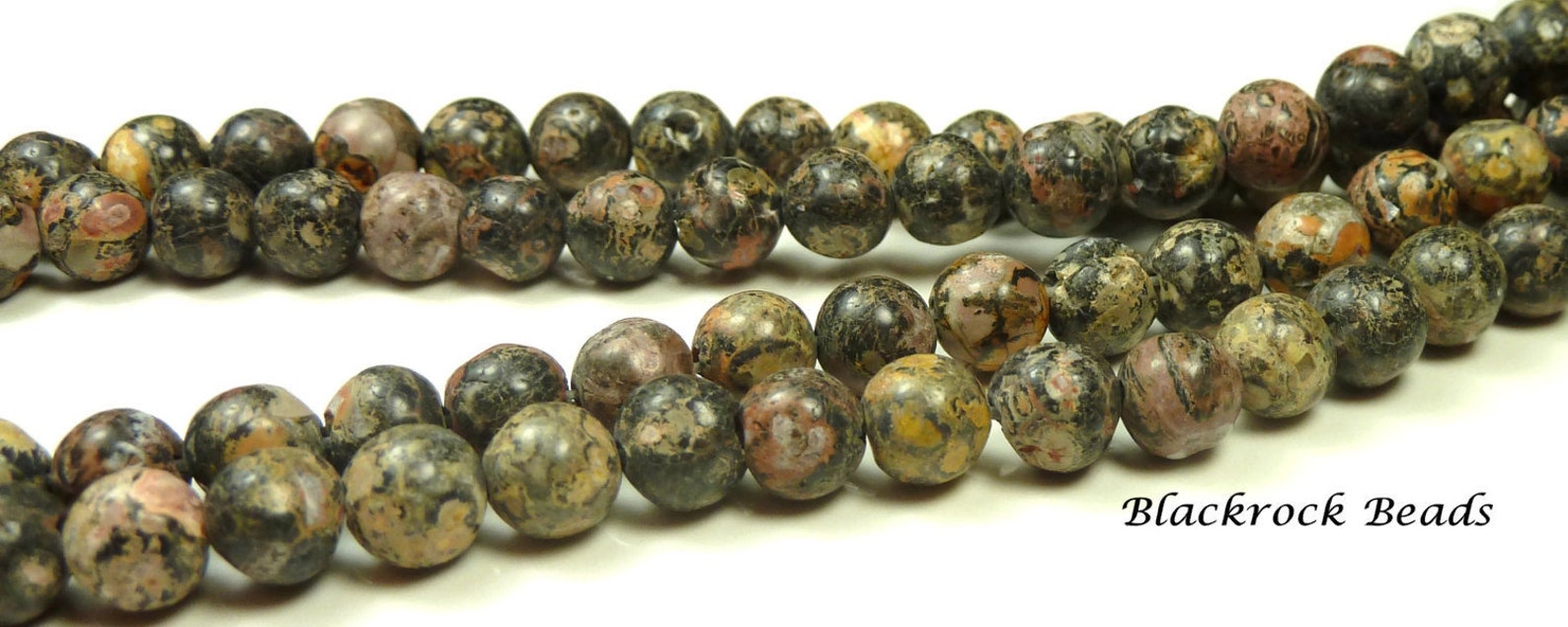 6mm Leopardskin Jasper Natural Gemstone Beads 15.5 Inch - Etsy