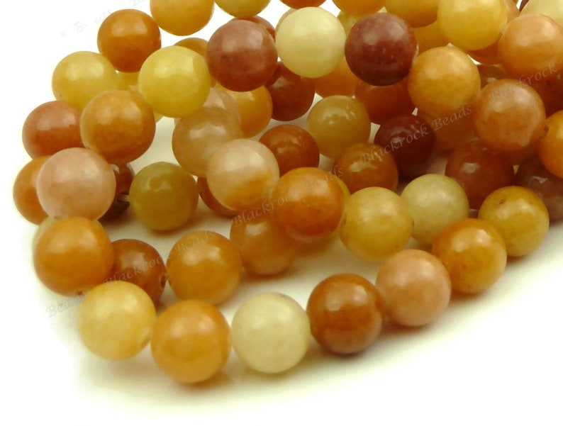 8mm Goldenrod Colonial Jasper Natural Gemstone Beads 15.5 - Etsy