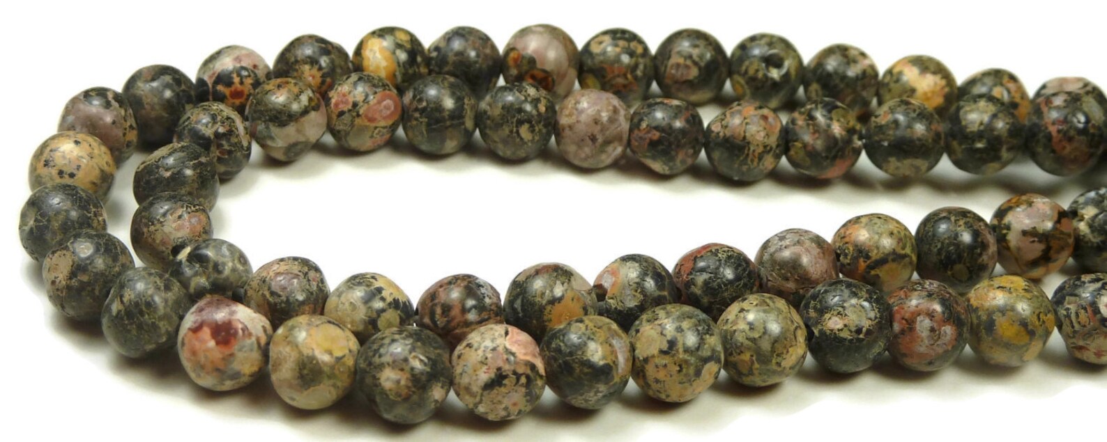6mm Leopardskin Jasper Natural Gemstone Beads 15.5 Inch - Etsy