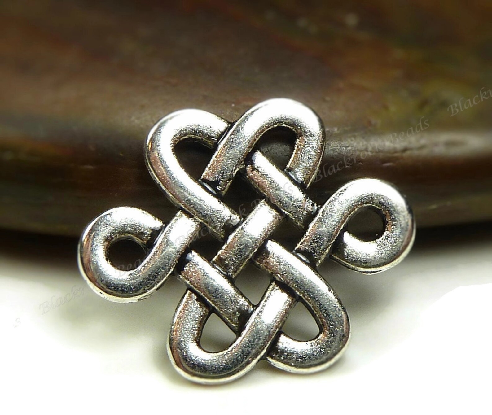 10 Celtic Knot Connectors Antique Silver Tone 14x17mm - Etsy