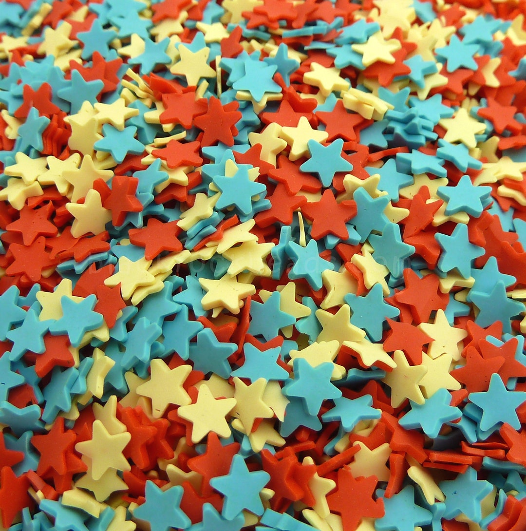 Red Blue and Yellow Primary Color Stars Polymer Clay - Etsy