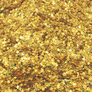 Gold Star Glitter - Shimmery Iridescent AB Chunky Color Shift Star ...