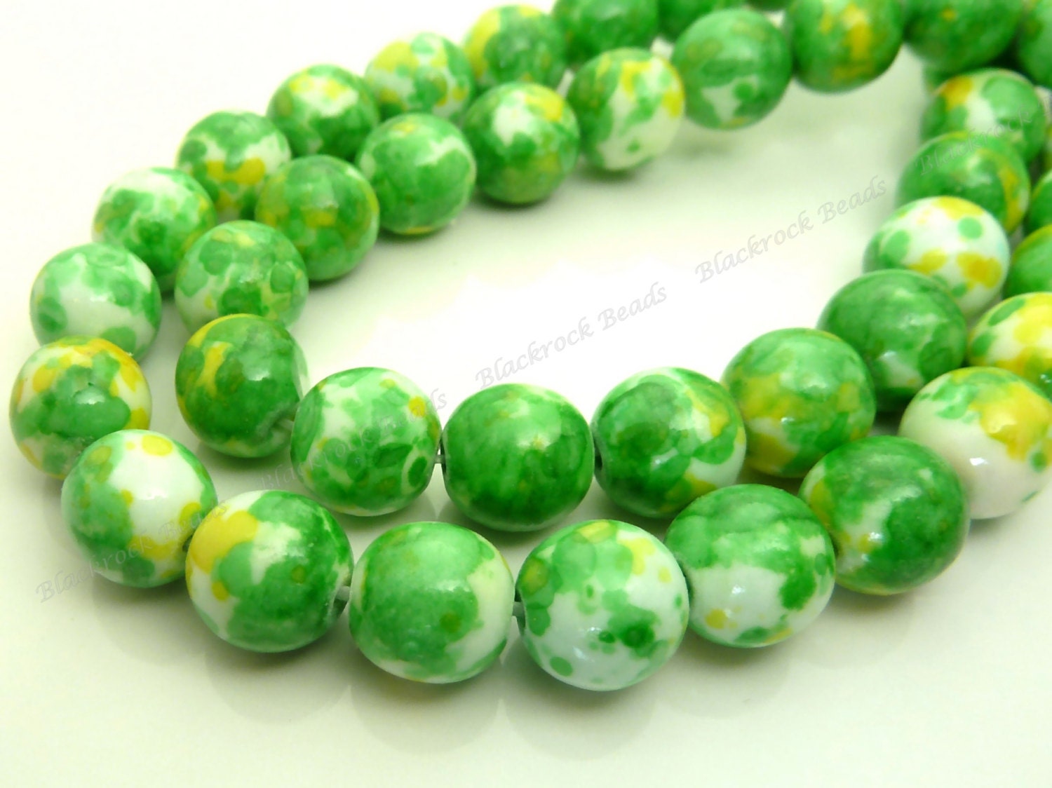 6mm Rain Flower Stone Ocean Jade Round Gemstone Beads 15.5 - Etsy