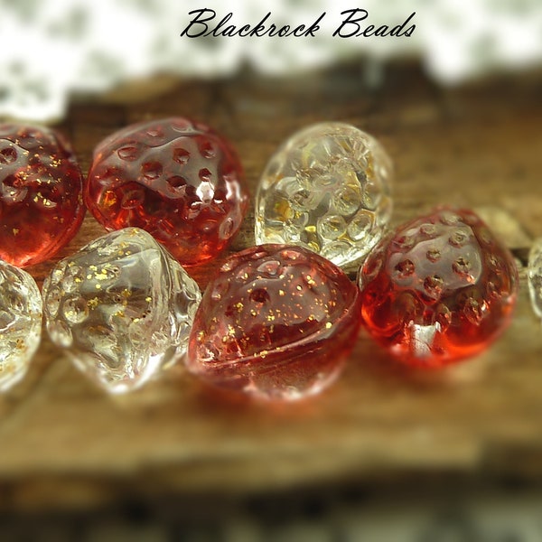 Strawberry Beads - Etsy