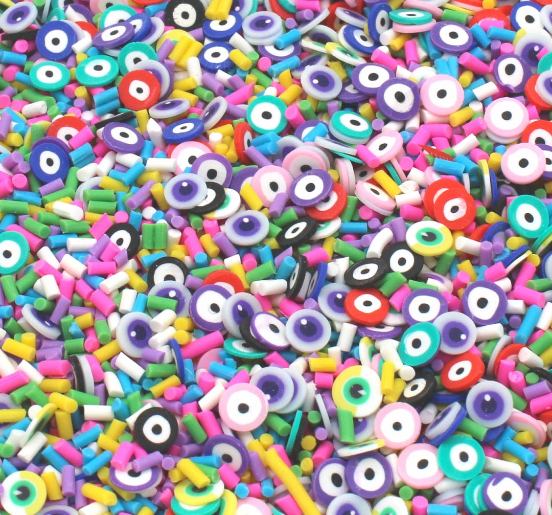 Colorful Big Eye Polymer Clay Sprinkle Mix - NOT EDIBLE - Fake ...