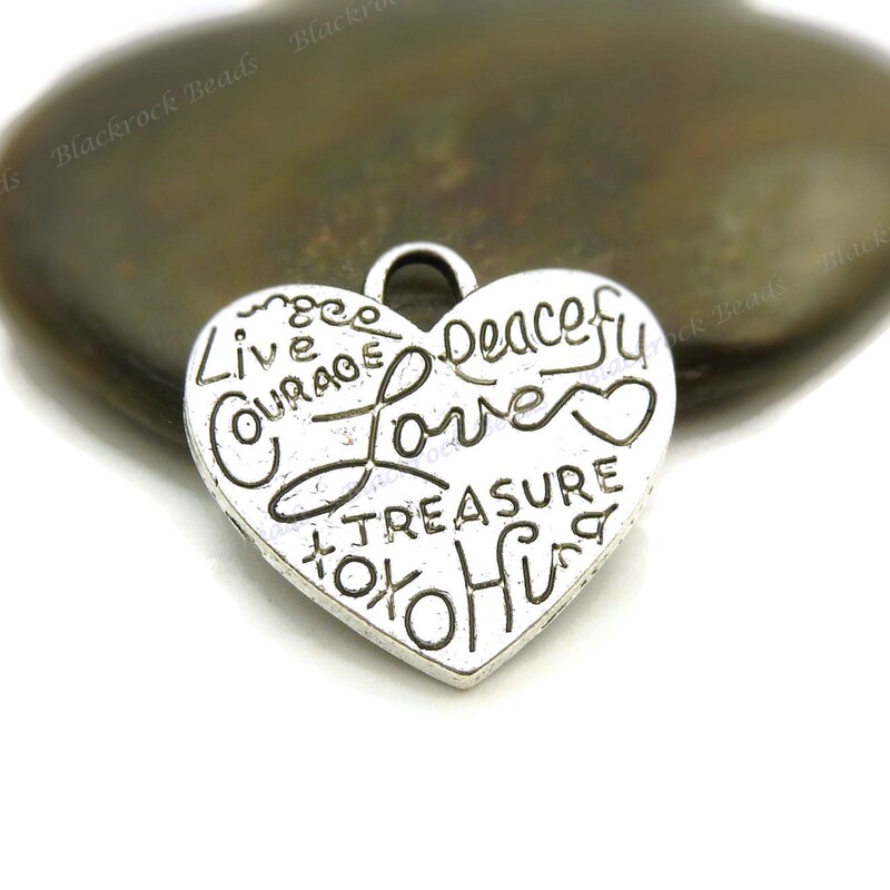 Heart Shaped Charms - Etsy
