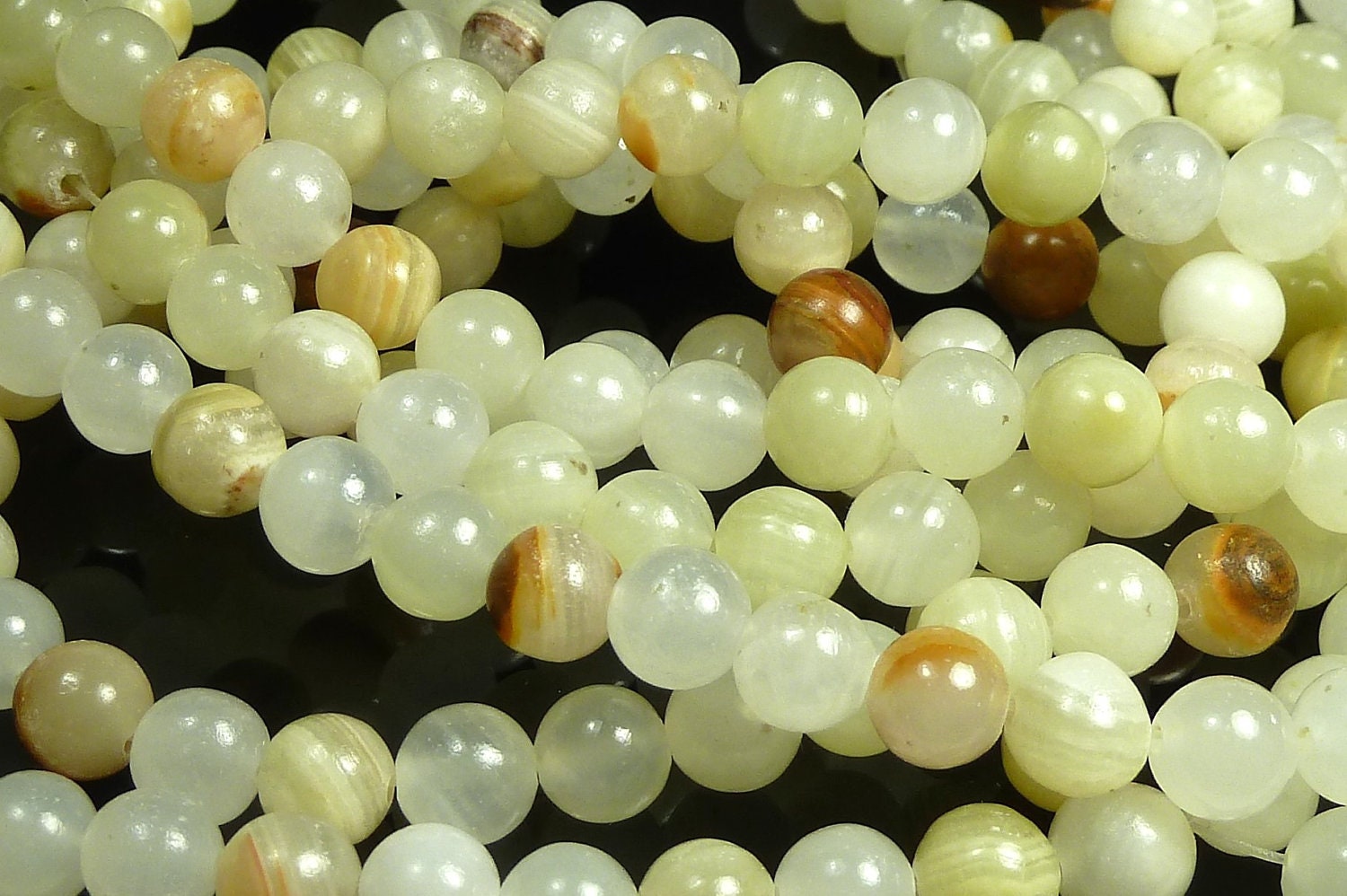 10mm Italian Onyx Round Natural Gemstone Beads 16 Inch - Etsy