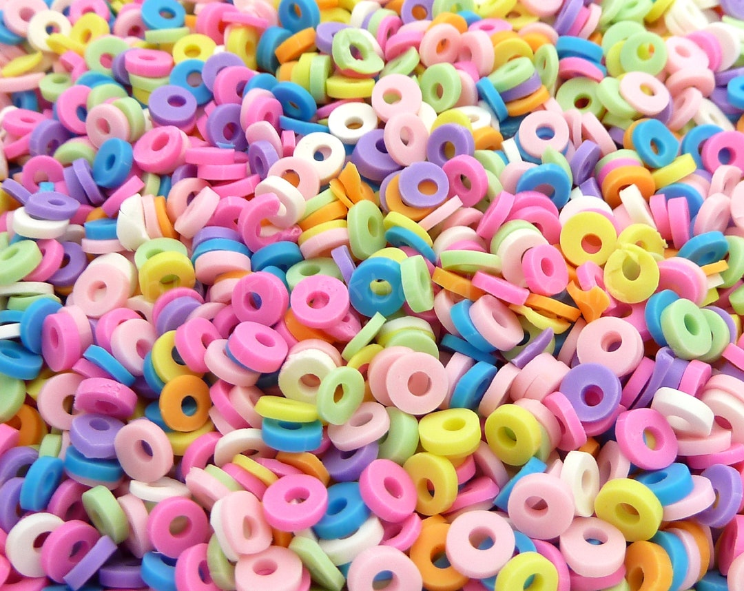 Mixed Color Round Loop Polymer Clay Sprinkles - NOT EDIBLE - Fake ...