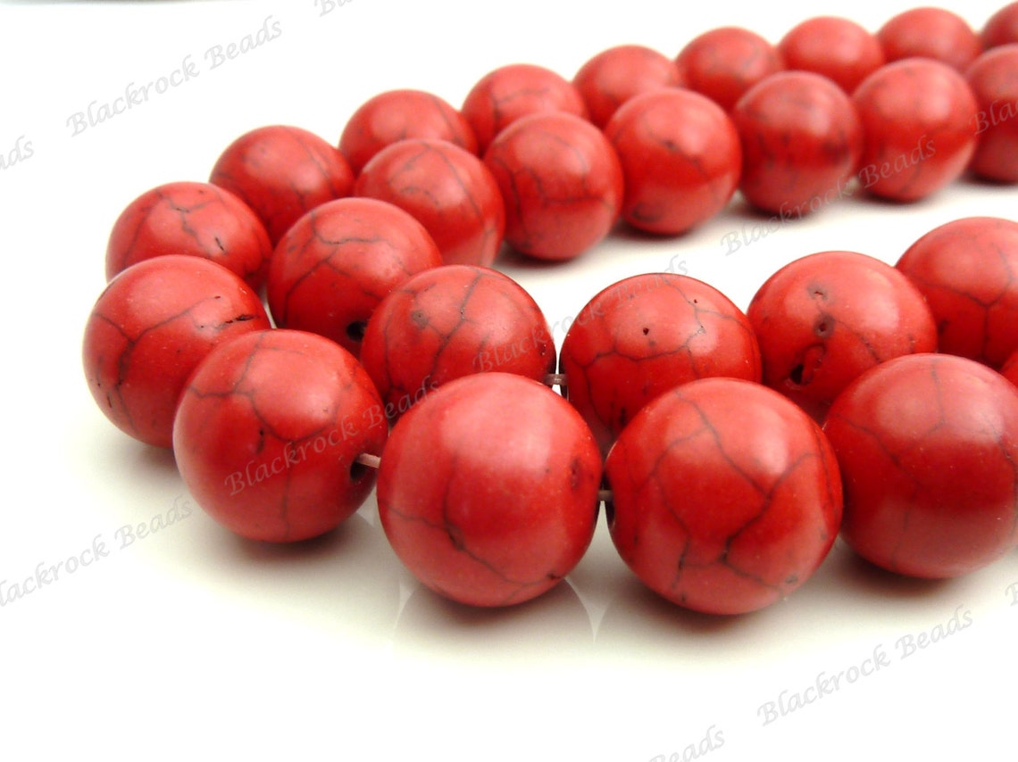 16mm Red Magnesite Gemstone Beads 15.5 Inch Strand Round - Etsy