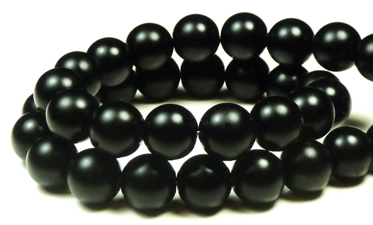 10mm Semi Matte Blackstone Beads 15.5 Inch Strand Round - Etsy