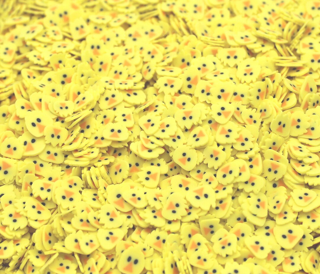 Yellow Duck Polymer Clay Slices NOT EDIBLE Fake Sprinkles, Easter ...