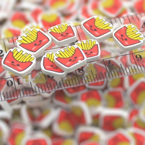 10mm French Fries Polymer Clay Slices - NOT EDIBLE - Polymer Clay ...