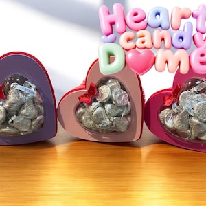 Heart 3D Candy Dome - Unique Candy Holder for Gifts, Parties, and Home ...
