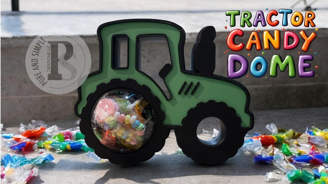 Tractor 3D Candy Dome - Unique Candy Holder for Gifts, Parties, and ...