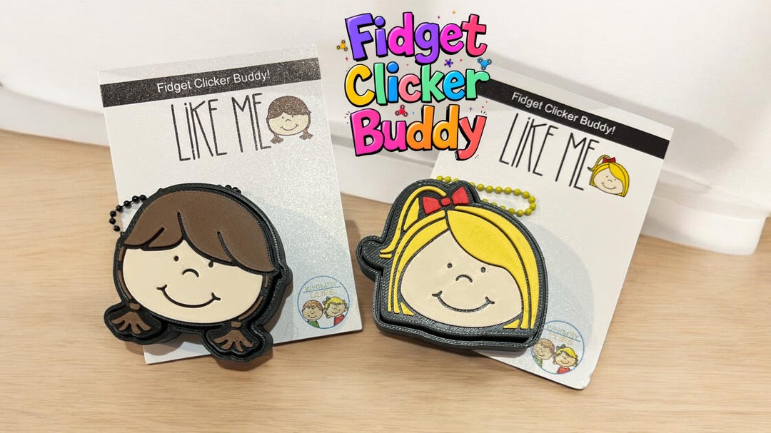 Fidget Clicker Buddy - 'like Me' Sensory Toy for Kids | Autism-friendly ...