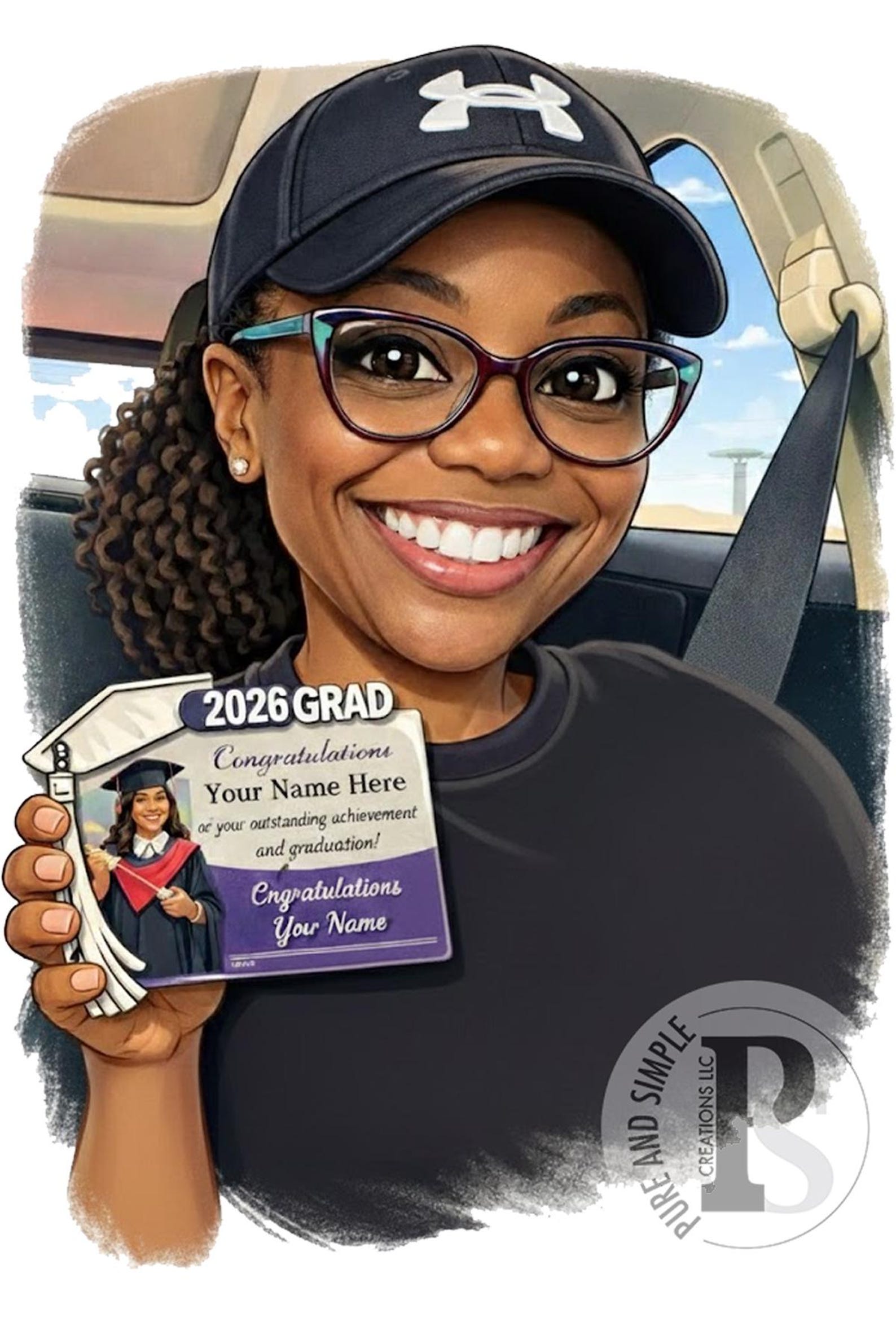 Mini Diploma & Announcement Magnet – Personalized Acrylic Keepsake ...