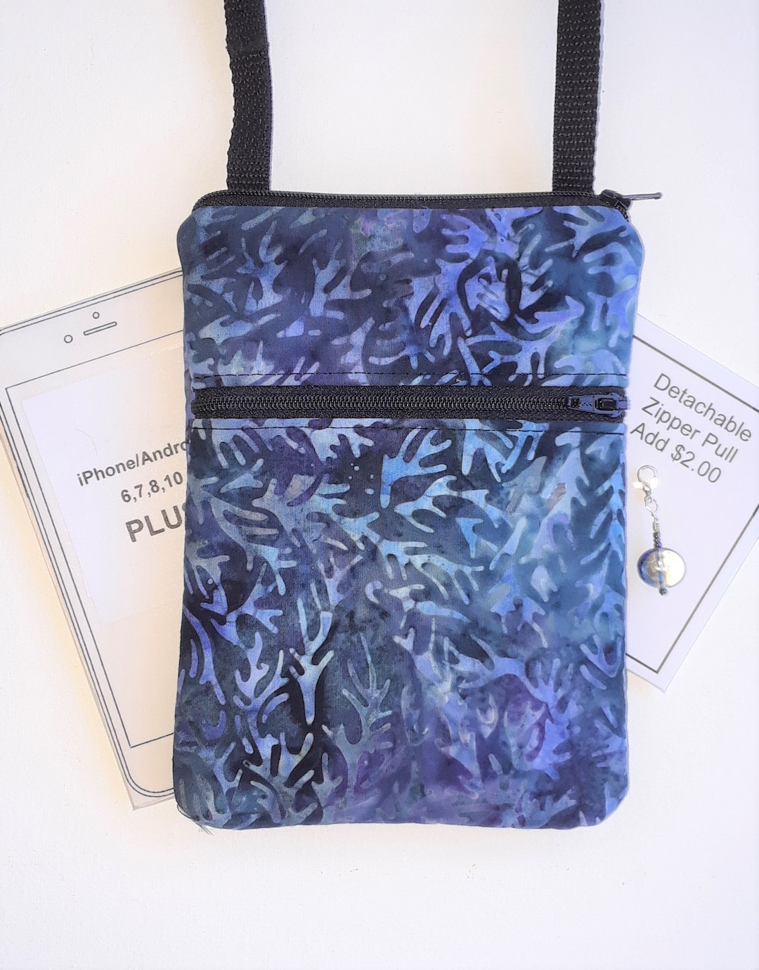 Small Crossbody Purse for Plus Size Cell Phones. Hand Made in the USA ...