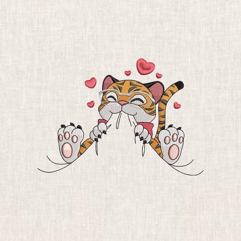 Tiger Embroidery Design File: 8 Sizes, Multiple Formats (digital ...