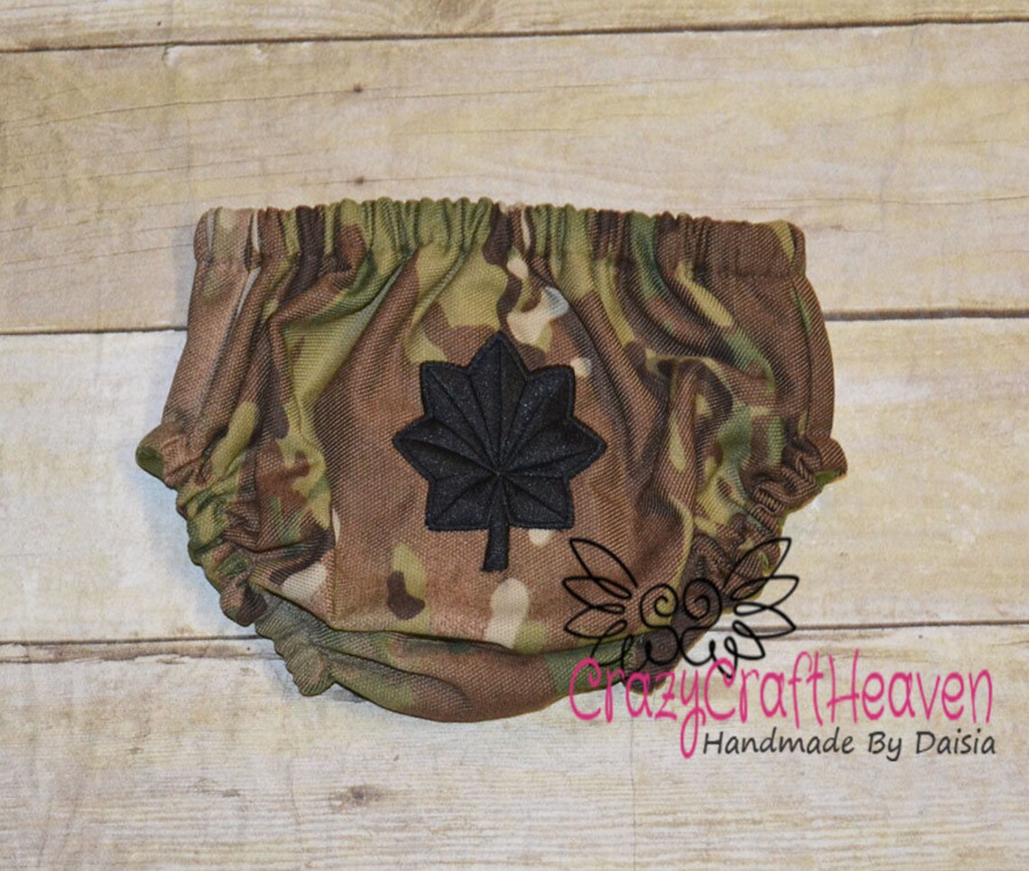 Army Rank Diaper Rank bloomers Military diaper cover Army | Etsy