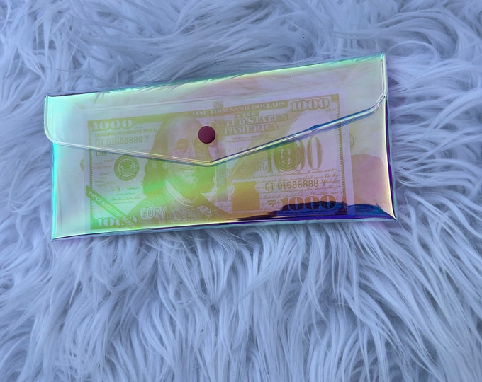 Holographic Snap Cash Envelope | Bank Envelope | Budget Envelope - Etsy