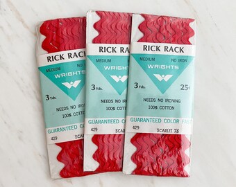 Red Rick Rack - Etsy