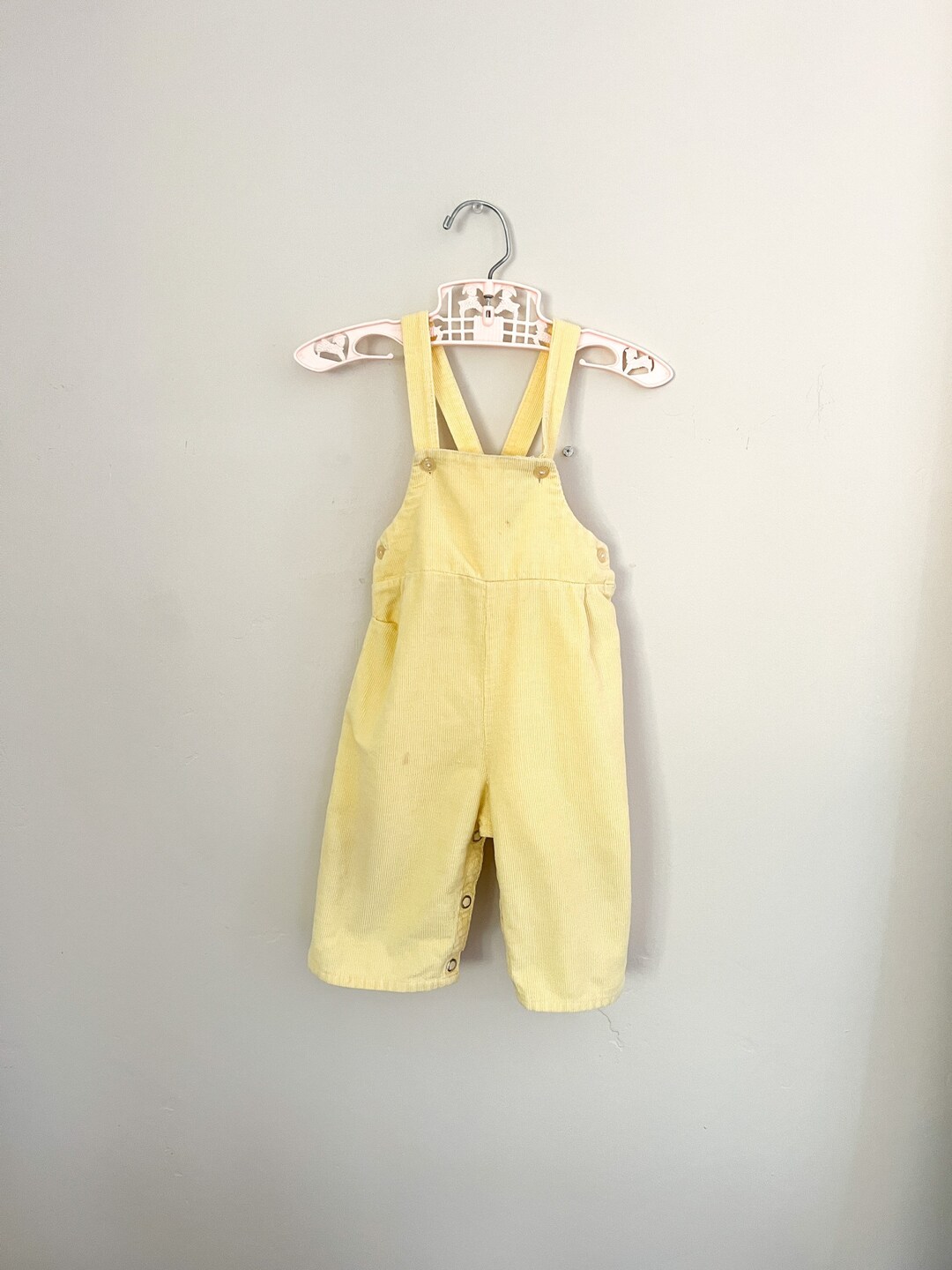 Vintage Baby Overalls Yellow Corduroy Pants 50s 60s Clothes - Etsy