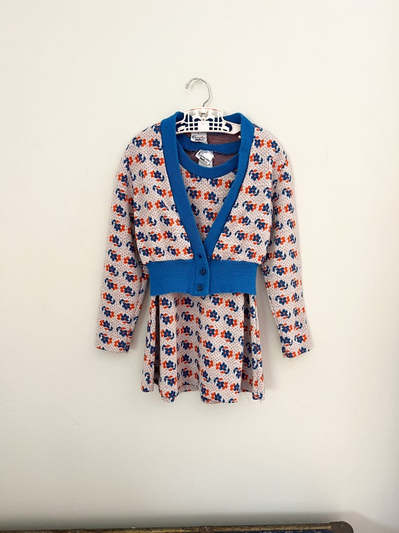 Girls Vintage Mod Dress with Matching Cropped Cardiga… - Gem