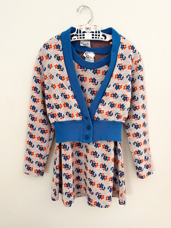 Girls Vintage Mod Dress with Matching Cropped Cardiga… - Gem
