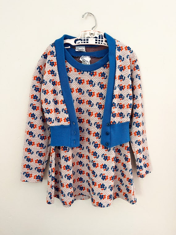 Girls Vintage Mod Dress with Matching Cropped Cardiga… - Gem