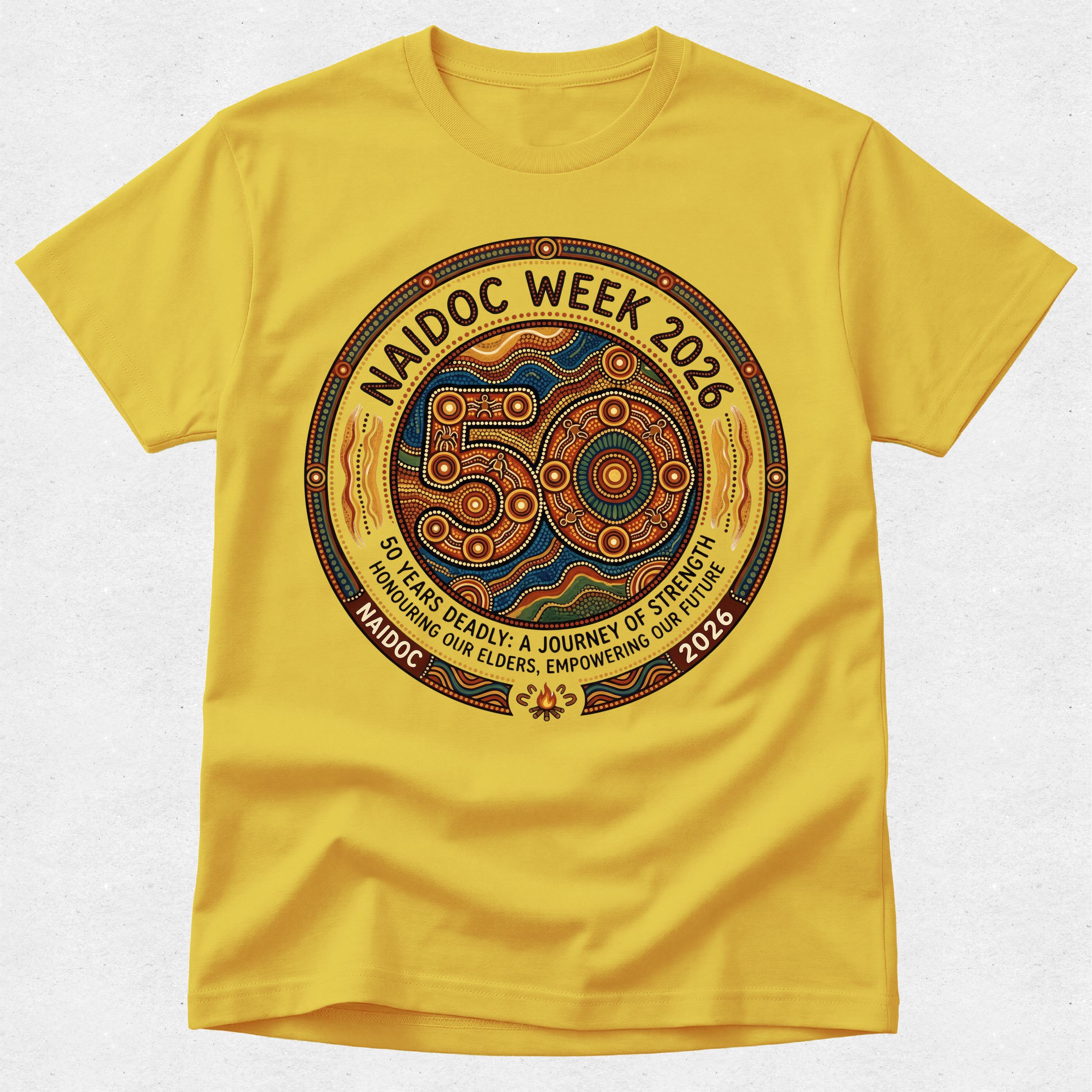 NAIDOC Week 2026 Aboriginal Cultural Celebration T-shirt: 50 Years ...