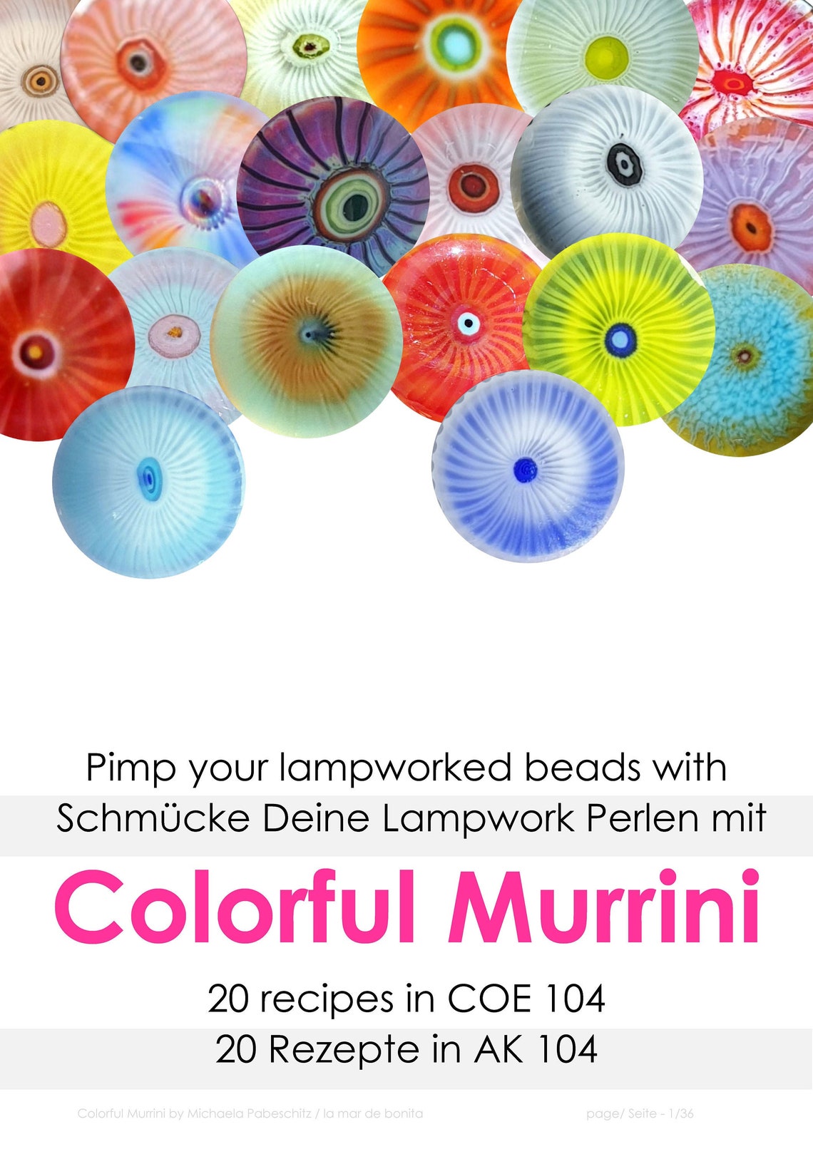 Colorful Murrini, Tutorial - Ebook - 20 Recipes in COE 104 - English ...