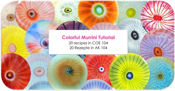 Colorful Murrini Tutorial Ebook 20 Recipes in COE 104 - Etsy