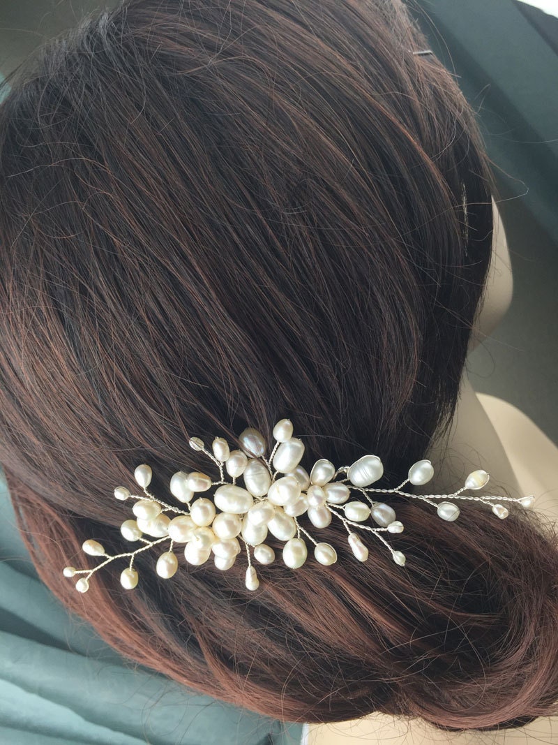 Elegant Vintage Inspired Bridal Hair Comb, Bridal Hairpiece, Pearl Hair ...