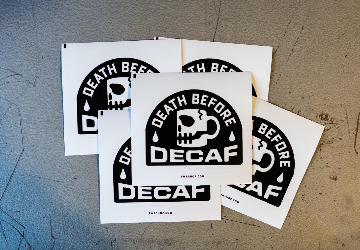 Death Before Decaf Sticker Pack 5 pack | Etsy