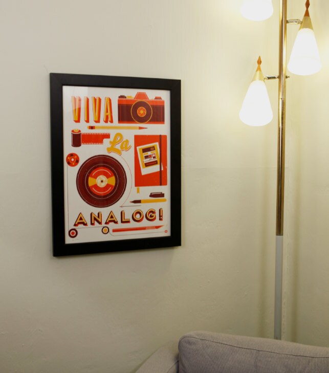 Viva La Analog Screen Print | Etsy
